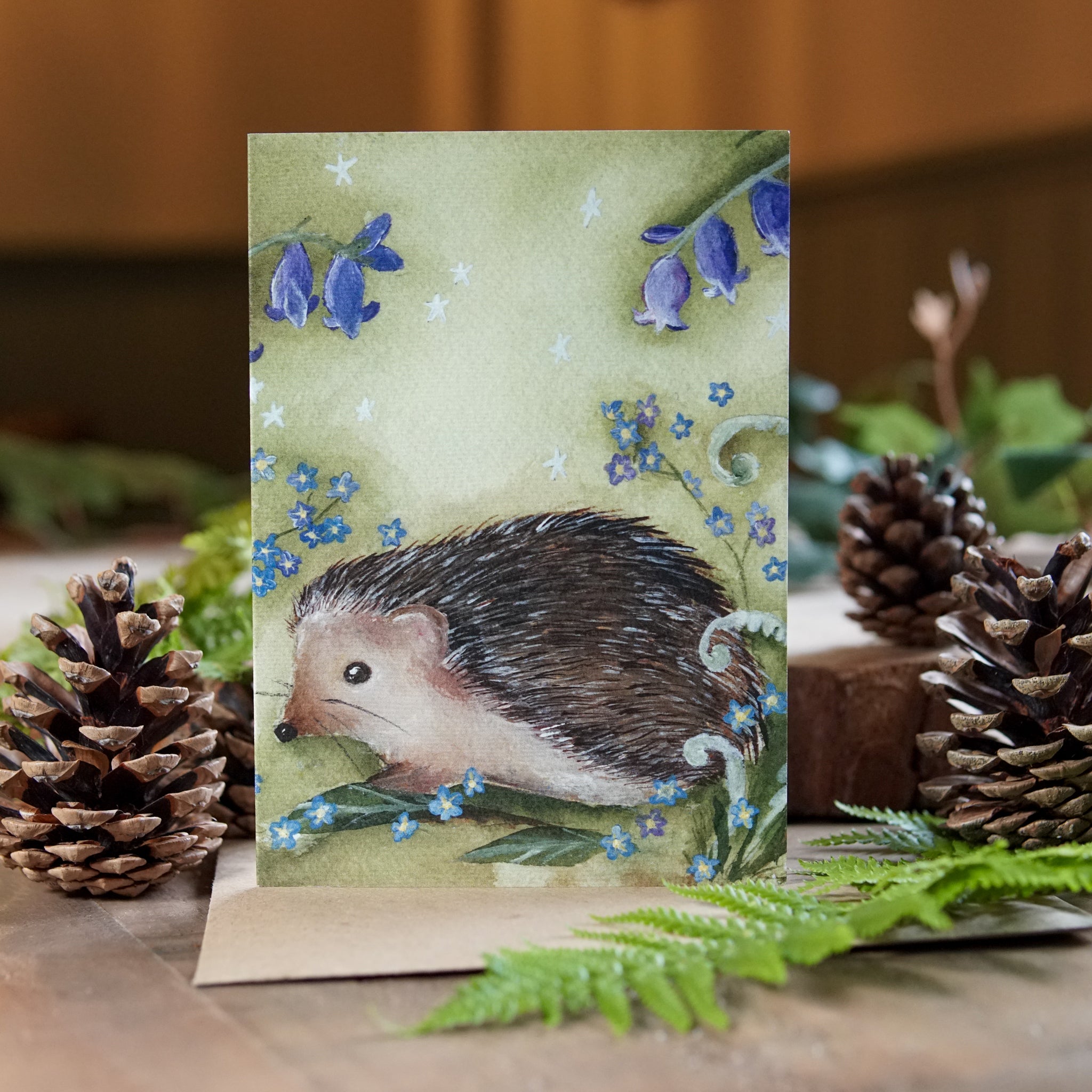 Whimsical Hedgehog Greeting Card | Beneath the Bluebells | Everyday an ...